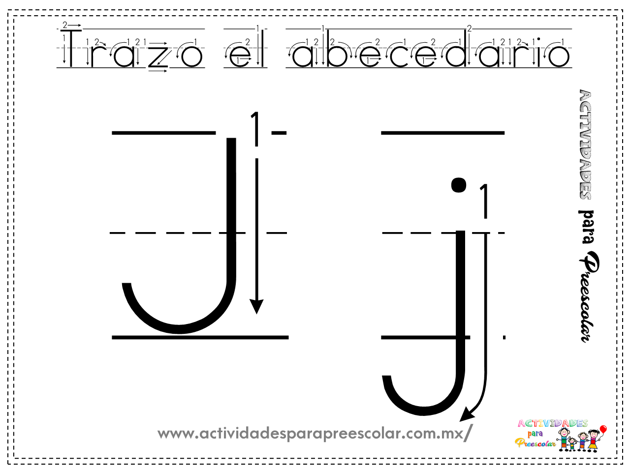 Trazo del abecedario