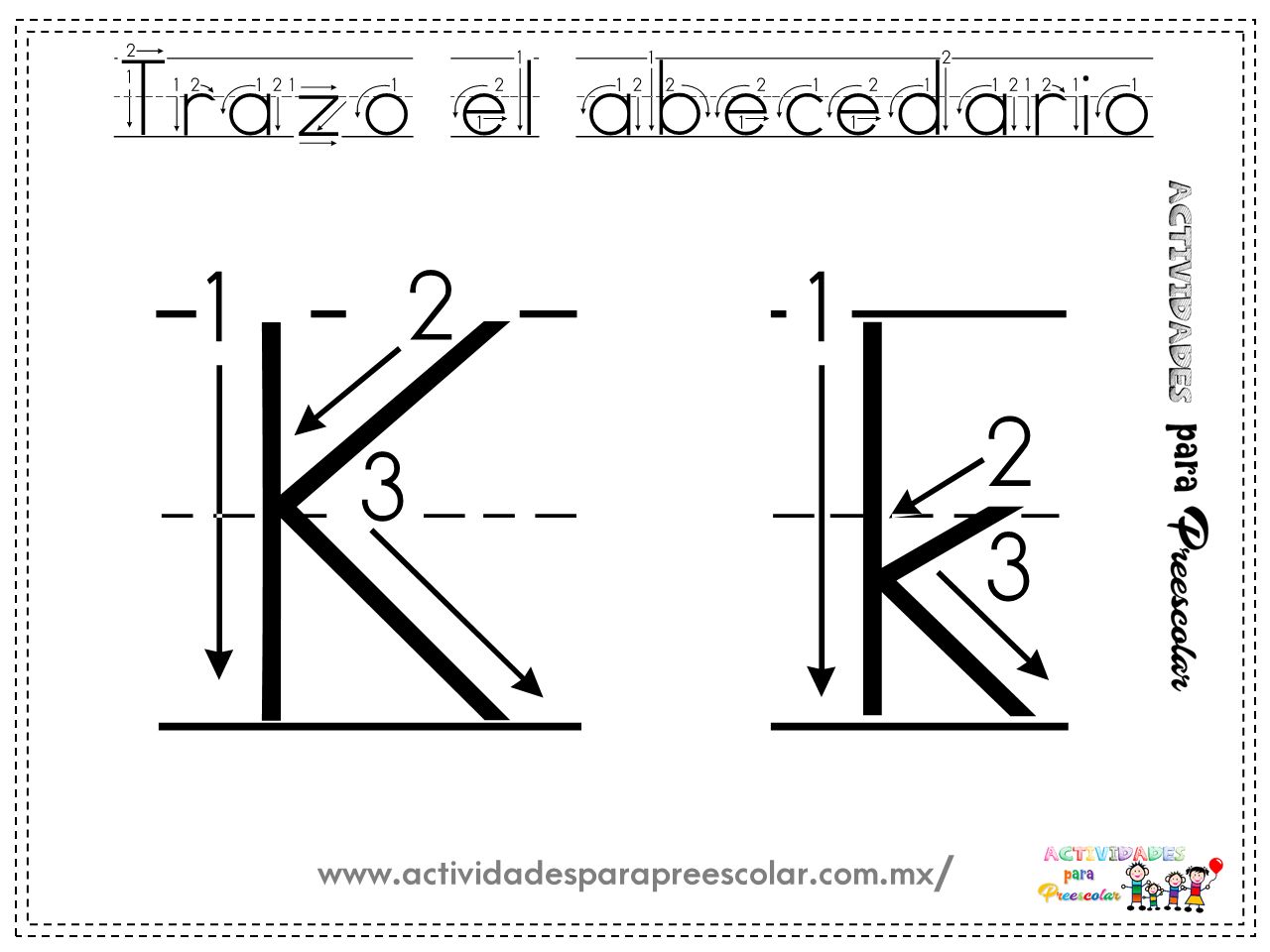 Trazo del abecedario