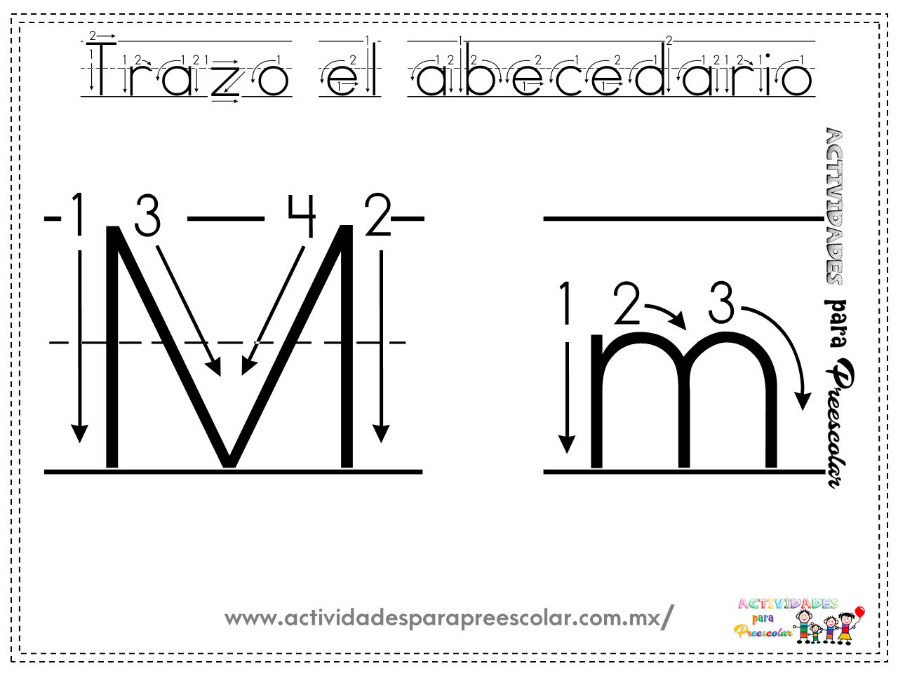 Trazo del abecedario