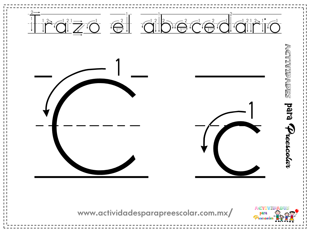 Trazo del abecedario
