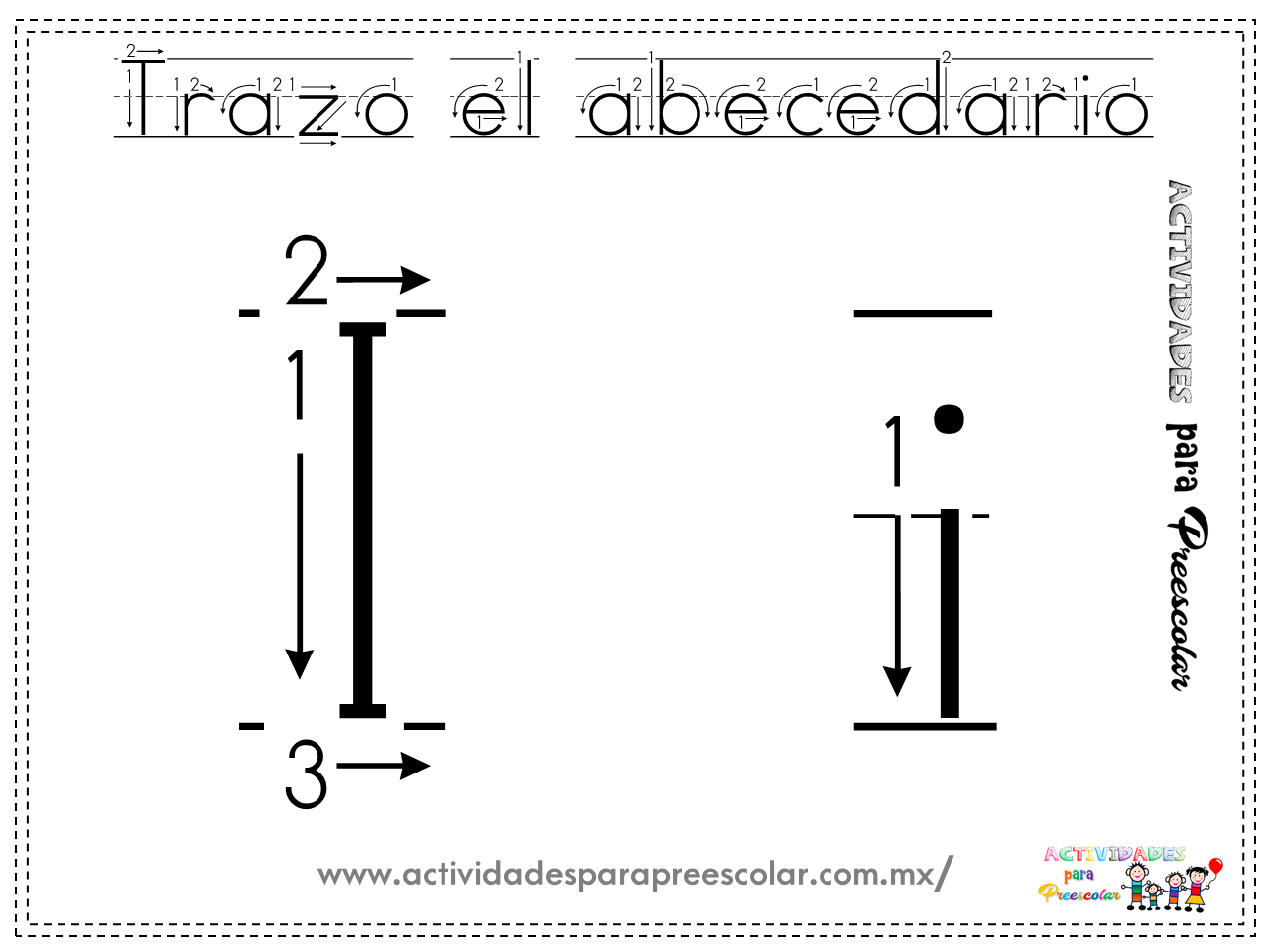 Trazo del abecedario