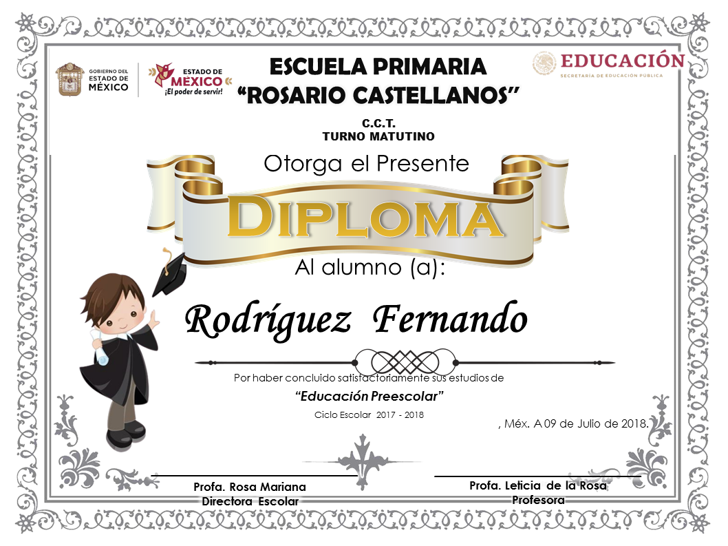 Diplomas Reconocimientos de Primaria