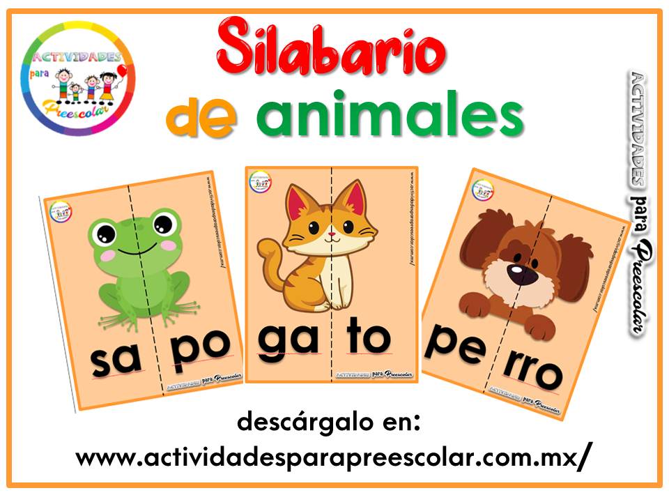 Silabario de animales