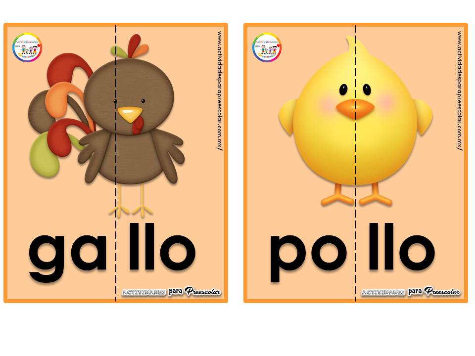 Silabario de animales