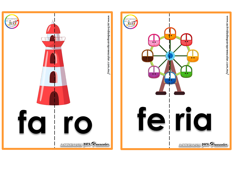 Tarjetas de Sílabas