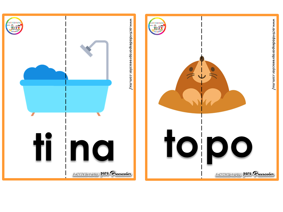 Tarjetas de Sílabas
