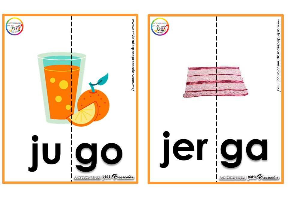 Tarjetas de Sílabas