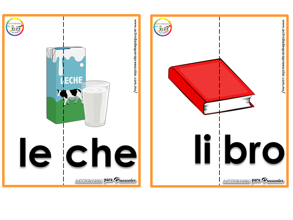Tarjetas de Sílabas