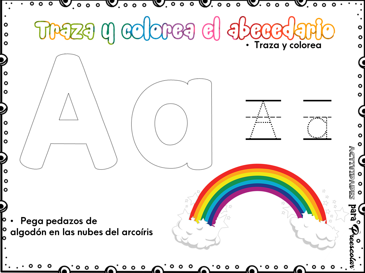 Actividades para trabajar el abecedario