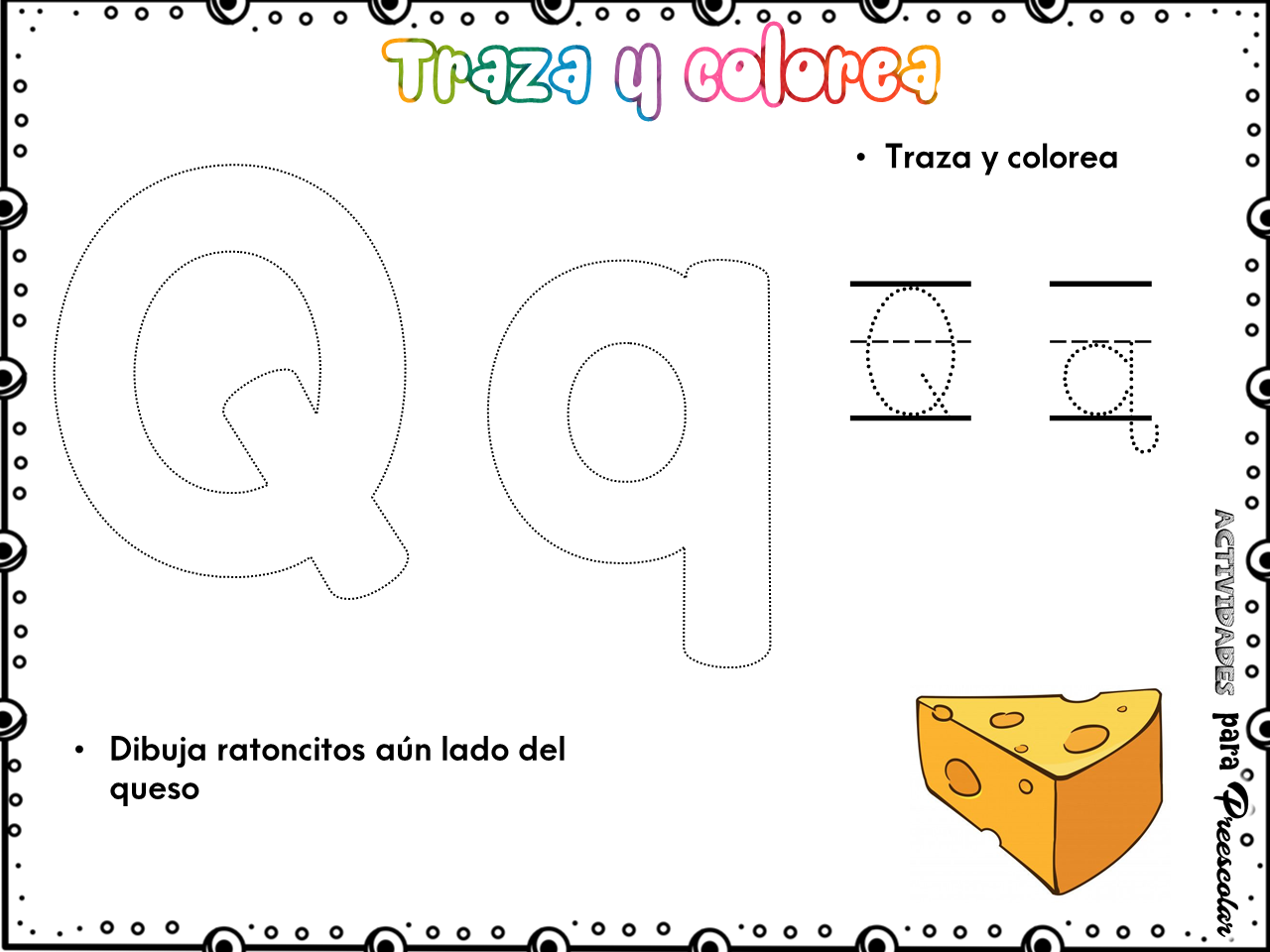 Actividades para trabajar el abecedario