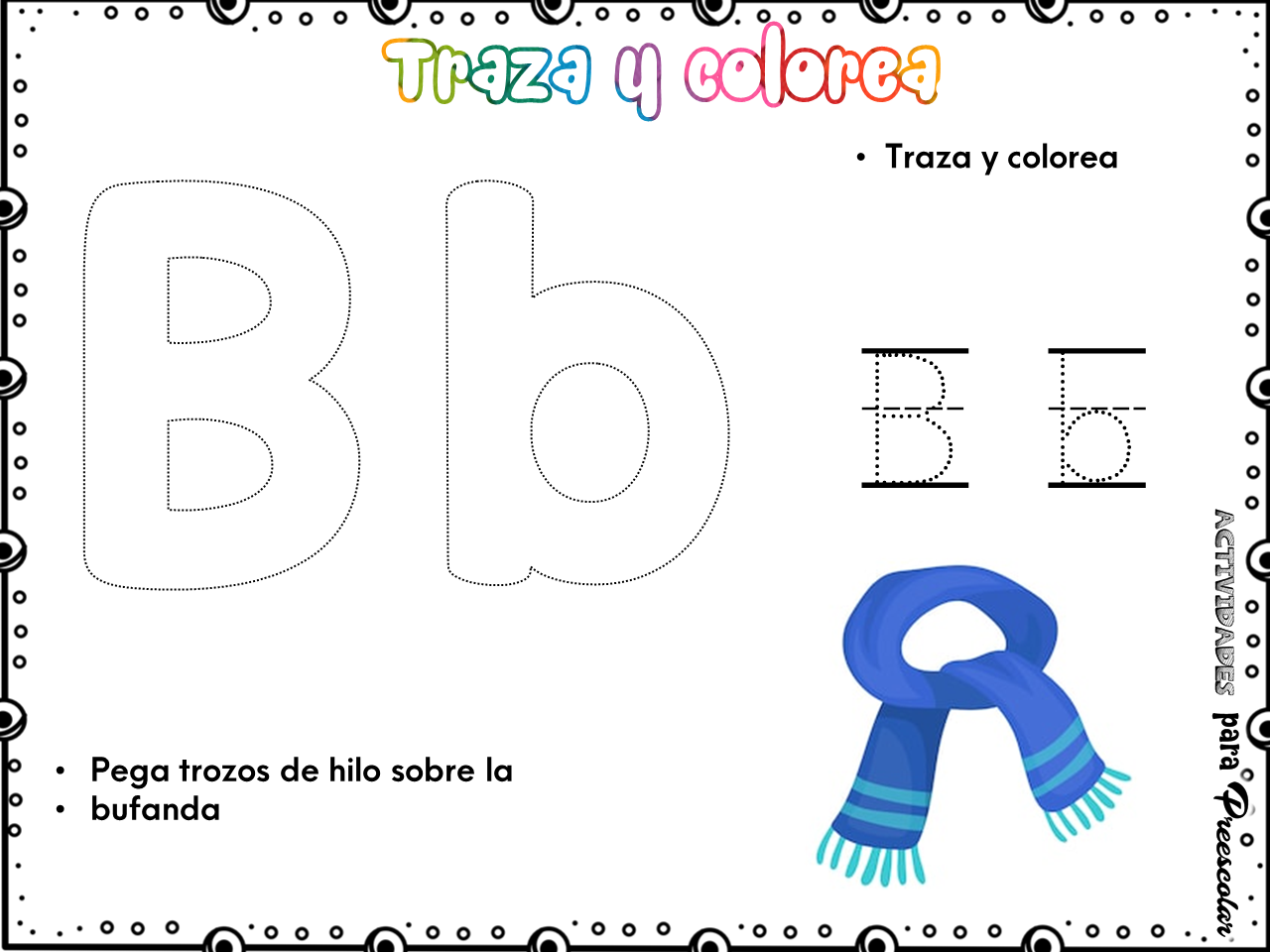 Actividades para trabajar el abecedario