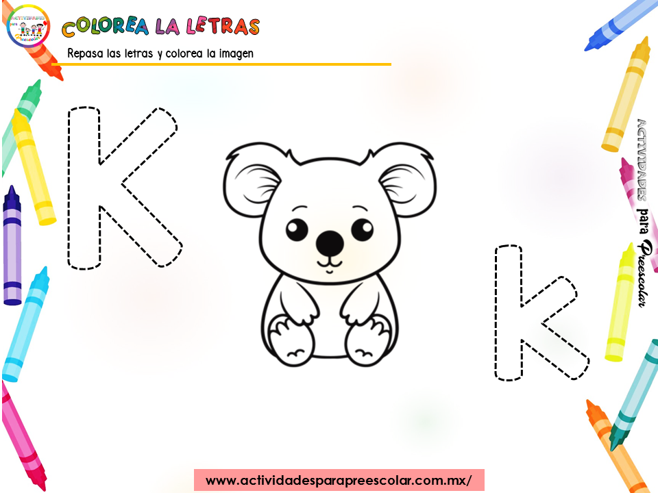 Colorea el abecedario